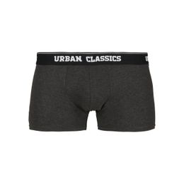 Urban Classics Herren Boxershorts "Urban Classics Herren Boxer Shorts 3-Pack", Gr. Lbranding aop, schwarz, charcoal, 95% Baumwolle, 5% Elasthan,