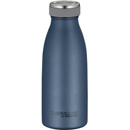 THERMOCAF&Eacute; Isolierflasche "TC BOTTLE, aus doppelwandigem Edelstahl, sp&uuml;lmaschinenfest", 350mlnight blau mat, Trinkflaschen, gummierter