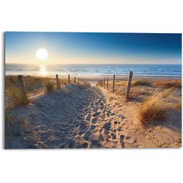 Holzbild Reinders, B:90cm H:60cm T:2cm, gr&uuml;n, MDF, Bilder, "Deco Panel 60x90 Dune Path"