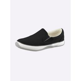 Andrea Conti Damen Slipper mit Stretch-Einsatz, schwarz, Gr&ouml;&szlig;e 38