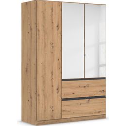 Dreht&uuml;renschrank Rauch, B:136cm H:197cm T:54cm, braun, Holzwerkstoff, Schr&auml;nke, "Kleiderschrank Schrank Garderobe COSTA in den Breiten 91/136/181