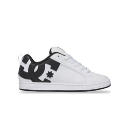 DC Shoes Damen Sneaker "Court Graffik", Gr. 6, schwarz-wei&szlig;, Obermaterial:55, 91% Leder, 38, 75% Synthetik, 5, 34% Polyester., Schuhe