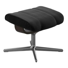 Fu&szlig;hocker stressless, B:54cm H:41cm T:39cm, schwarz, Leder PALOMA: PALOMA ist ein durchgef&auml;rbtes Semianilin-M&ouml;belleder mit nat&uuml;rlicher Narbung.,