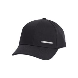 Calvin Klein Herren Baseball Cap "METAL BAR BB CAP", schwarz, unifarben, Baumwolle, Caps, mit Logopr&auml;gung aus Metall, unisex