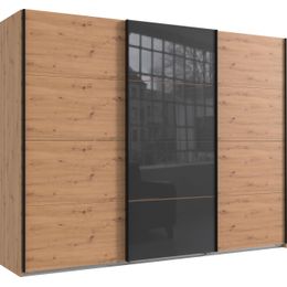 Schwebet&uuml;renschrank wimex, B:270cm H:210cm T:64cm, grau, Holzwerkstoff, Schr&auml;nke, "Norderstedt", INKLUSIVE 2 Stoffboxen und 2 zus&auml;tzliche
