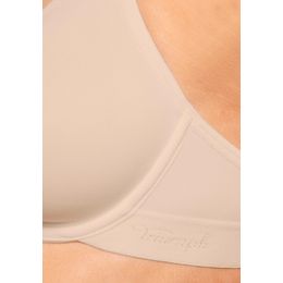 Triumph Damen B&uuml;gel-BH "Micro Fun W", Gr. 70, beige, Microtouch, Obermaterial: 82% Polyamid, 18% Elasthan (LYCRA), bedruckt, leicht gl&auml;nzend,