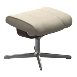 Fu&szlig;hocker stressless, B:54cm H:41cm T:39cm, beige, Leder BATICK: BATICK ist ein leicht korrigiertes, durchgef&auml;rbtes und genarbtes M&ouml;belleder, bei dem