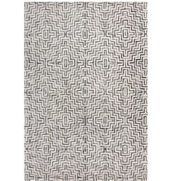 Teppich FLAIR RUGS, B:200cm H:12mm L:300cmgrau, Kunstfaser, Wohnzimmer, Teppiche, "Rhett", aus gewebter Wolle