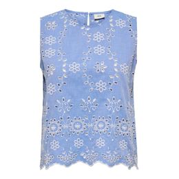 Jacqueline de Yong JDY Bluse 'JDYMarina' Damen Gr&ouml;&szlig;e M taubenblau / wei&szlig;