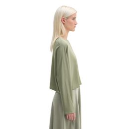Marc O'Polo MARC O'POLO Damen Langarmshirt "aus LENZING ECOVERO "fresh sage, Gr. XS, unifarben, Obermaterial: 68% Viskose, 32% Polyester, Shirts