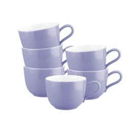 Seltmann Weiden Tasse "Kaffeetassen Liberty Pure Colors 260 ml 6er Set", &Oslash; 8,7cm x 6,4cm, 260ml, 6, lila, Trinkgef&auml;&szlig;e, Sp&uuml;lmaschinenfest,