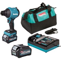 Makita Akku-Gebl&auml;se "&raquo;AS001GA102&laquo;", B:9,4cm H:30,8cm L:18,1cm, blau, Laubsauger, Inkl. Akku BL4020 und Schnellladeger&auml;t DC40RA