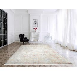 Teppich, B:67cm H:8mm L:130cm, bunt, OCI DIE TEPPICHMARKE, Polyacryl, Viskose, Wohnzimmer, Teppiche, "ILLUMINATION ZARA", Glanz Viskose, mit Fransen,