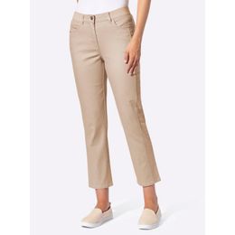 WITT Damen 7/8-Hose in 5-Pocket-Form, sesam, Gr&ouml;&szlig;e 24