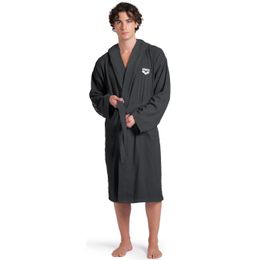Bademantel arena, L:115cm, schwarz, Baumwolle, Hausm&auml;ntel, "arena Unisex Zeppelin Bademantel", Schwimmbad, Sauna, Baumwolle, Unisex, weich, bequem,