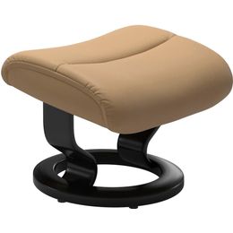 Fu&szlig;hocker stressless, B:57cm H:40cm T:47cm, beige, Leder BATICK: BATICK ist ein leicht korrigiertes, durchgef&auml;rbtes und genarbtes M&ouml;belleder, bei dem