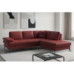 Sit & More Ecksofa SIT & MORE, B:238cm H:83cm T:202cmmerlot, Wohnzimmer, Sofas, "Morris Jubi, Ottomane, Breite 238 cm", mit Armteilfunktion, wahlweise mit