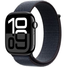 Apple Smartwatch "Watch Series 10 Aluminium", 46,mit eSIM, One-Size, Sport Loop, schwarz, Smartwatches