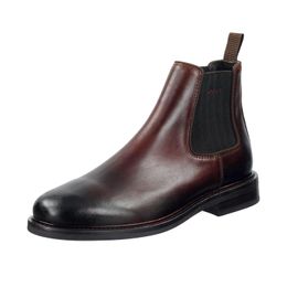 Gant Herren Chelseaboots "St. Fairkon", Gr. 43, braun, Leder, Schuhe, mit modischem Finish