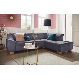 Sit & More Ecksofa SIT & MORE, B:272cm H:82cm T:206cm, grau, Wohnzimmer, Sofas, "Santo L-Form", mit Federkern, wahlweise mit Bettfunktion und Stauraum