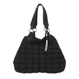 Henkeltasche Fritzi aus Preussen "Black Bubble", Damen, Gr. B/H/T: 42cm x 29cm x 15cm, schwarz, Nylon, unifarben, Taschen, aus mattem 3D-Bubble Nylon-Material