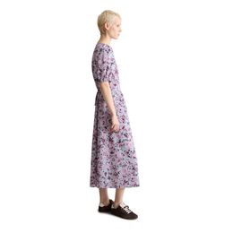 Marc O'Polo Damen Druckkleid "aus Viskose-Mix mit Crinkle-Effekt"light blau, Gr. M, MARC O'POLO DENIM, bedruckt, Obermaterial: 73% Viskose, 27% Baumwolle, Kleider