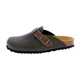 Lico Herren Pantolette "Bioline Clog", Gr. 46, braun, Synthetik, Schuhe