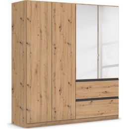 Dreht&uuml;renschrank Rauch, B:181cm H:197cm T:54cm, braun, Holzwerkstoff, Schr&auml;nke, "Kleiderschrank Schrank Garderobe COSTA in den Breiten 91/136/181