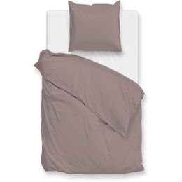 Bettw&auml;sche ZO HOMEviolett, Mako-Satin, Obermaterial: 100% Baumwolle, Bettw&auml;sche, "Zohome Baumwolle Mako-Satin Bettw&auml;sche Satinado", Bettw&auml;sche aus