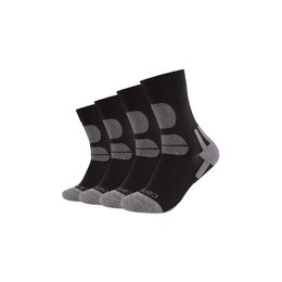 Camano Damen Wandersocken "Function", Gr. 39schwarz, Materialmix, mehrfarbig, Socken, mit Fu&szlig;gew&ouml;lbe-St&uuml;tze