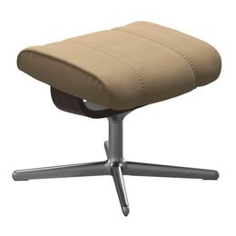 Fu&szlig;hocker stressless, B:54cm H:41cm T:39cm, beige, Leder PALOMA: PALOMA ist ein durchgef&auml;rbtes Semianilin-M&ouml;belleder mit nat&uuml;rlicher Narbung.,