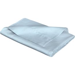 Betttuch Fleuresse, B:220cm L:260cm, blau, Mako-Satin, Obermaterial: 100% Baumwolle, Bettlaken, "Colours", offenes Bettlaken