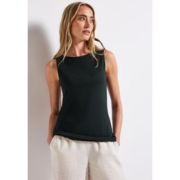 Street One Damen Tanktop, gr&uuml;n, Gr. 46, unifarben, Obermaterial: 50% Baumwolle, 50% Modal, Tops