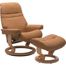Fu&szlig;hocker stressless, B:57cm H:39cm T:40cm, braun, Leder BATICK: BATICK ist ein leicht korrigiertes, durchgef&auml;rbtes und genarbtes M&ouml;belleder, bei dem
