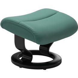 Fu&szlig;hocker stressless, B:57cm H:40cm T:47cm, gr&uuml;n, Leder BATICK: BATICK ist ein leicht korrigiertes, durchgef&auml;rbtes und genarbtes M&ouml;belleder, bei dem