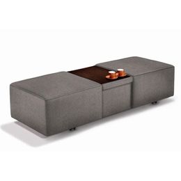 Hocker W.Schillig, B:130cm H:41cm T:64cm, braun, Flachgewebe S22 (100% Polyester);Stoff S37 (100% Polyester): Luxus-Microfaser in Lederoptik;Longlife