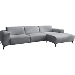 Ecksofa DIE PLANBAR "MP-IN24031", santos grau, B:298cm H:75cm T:174cm, 100% Polyester, Sofas, Ecksofa, SoftSitz-Kaltschaumpolsterung, wahlweise mit motorischer Vorziehbank