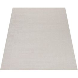 Teppich Paco Home, B:140cm H:13mm L:200cm, beige, Obermaterial: 100% Polypropylen, Wohnzimmer, Teppiche, "Porto 890", Kurzflor, Uni-Farben, ideal im