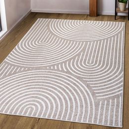 Teppich OTTO HOME, B:240cm H:9mm L:320cm, beige, Kunstfaser, Wohnzimmer, Teppiche, "Fadel", 3D-Effekt, softer Kurzflor, pflegeleicht, leichter Glanz,