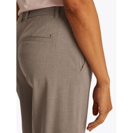 Tommy Hilfiger Damen Webhose "Low Normal Waist Bi-Stretch", braun, Gr. 38, unifarben, Web, Obermaterial: 65% Polyester, 28% Viskose, 7% Elasthan,