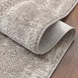 Teppich Sanat, B:140cm H:12mm L:200cm, beige, Kunstfaser, Wohnzimmer, Teppiche, "Harmony 3215, auch als L&auml;ufer und in Rund", Wohnzimmer, Kurzflor,