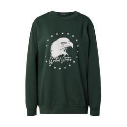 Nasty Gal Sweatshirt 'United States' Damen Gr&ouml;&szlig;e S tanne / wei&szlig;