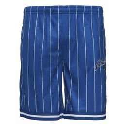 Fubu Herren Shorts "Fubu Herren FM232-013-2 Fubu Retro Pinstripe Shorts"blau, wei&szlig;, Gr. XS, gestreift, 100% Polyester, Hosen