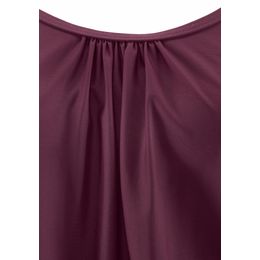 Lascana Damen Tankini-Top "Italy", rot, Gr. 44, unifarben, Microfaser, Microfaser, Polyamid, Bikini-Oberteile, in Oversize-Form