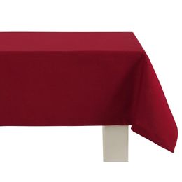 Tischdecke Dreams, B:140cm L:180cm, rot, Polyester, Tischdecken, "UNI", mit ca. 2,5 cm breitem Saum und edler Briefecke, verschiedene Gr&ouml;&szlig;en