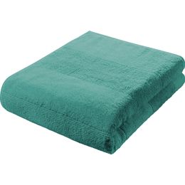 Badetuch Fleuresse, B:90cm L:200cm, blau, Frottier, Obermaterial: 100% Baumwolle, Handt&uuml;cher, "2828", Duschhandt&uuml;cher, Handt&uuml;cher, Walkfrottee, 100%