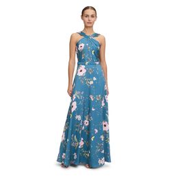 Vera Mont Damen Abendkleid "Damen mit Blumenprint", bunt, Gr. 44, Satin, Obermaterial: 100% Polyester; Futter: 100% Polyester, Kleider, Design