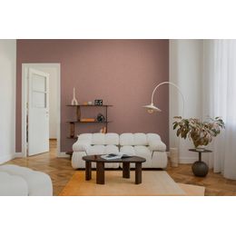 A.S. Cr&eacute;ation A.S. CR&Eacute;ATION Vliestapete "Schlichte Tapete in feiner Leinenstruktur", B/L: 0,53m x 10,05m, Rollen: 1braun, rot, Wohnzimmer, Tapeten, Zarte Struktur