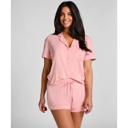 Hunkem&ouml;ller HUNKEM&Ouml;LLER Damen Pyjama "Jersey-Shorts Essential", Gr. Srosa, 92% Viskose, 8% Elasthan, Homewear-Sets