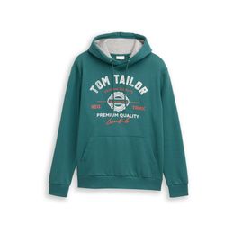 Tom Tailor Sweatshirt Herren Gr&ouml;&szlig;e S smaragd / hellrot / wei&szlig;